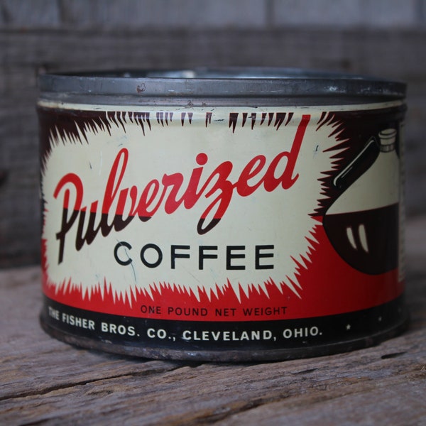 Vintage Coffee Tin - Etsy
