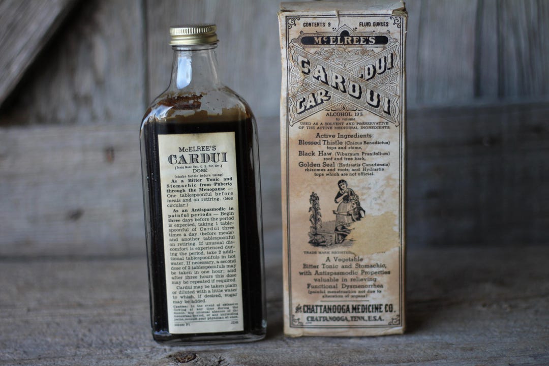 Antique Quack Medicine Bottle Mcelree's Cardui for Female Menstrual ...