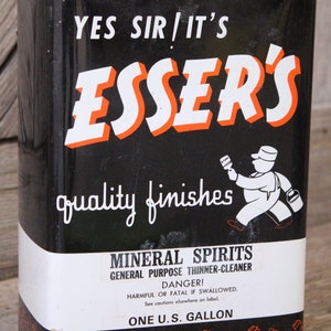 Esser's Mineral Spirits One Gallon Can T. C. Esser Company Milwaukee ...
