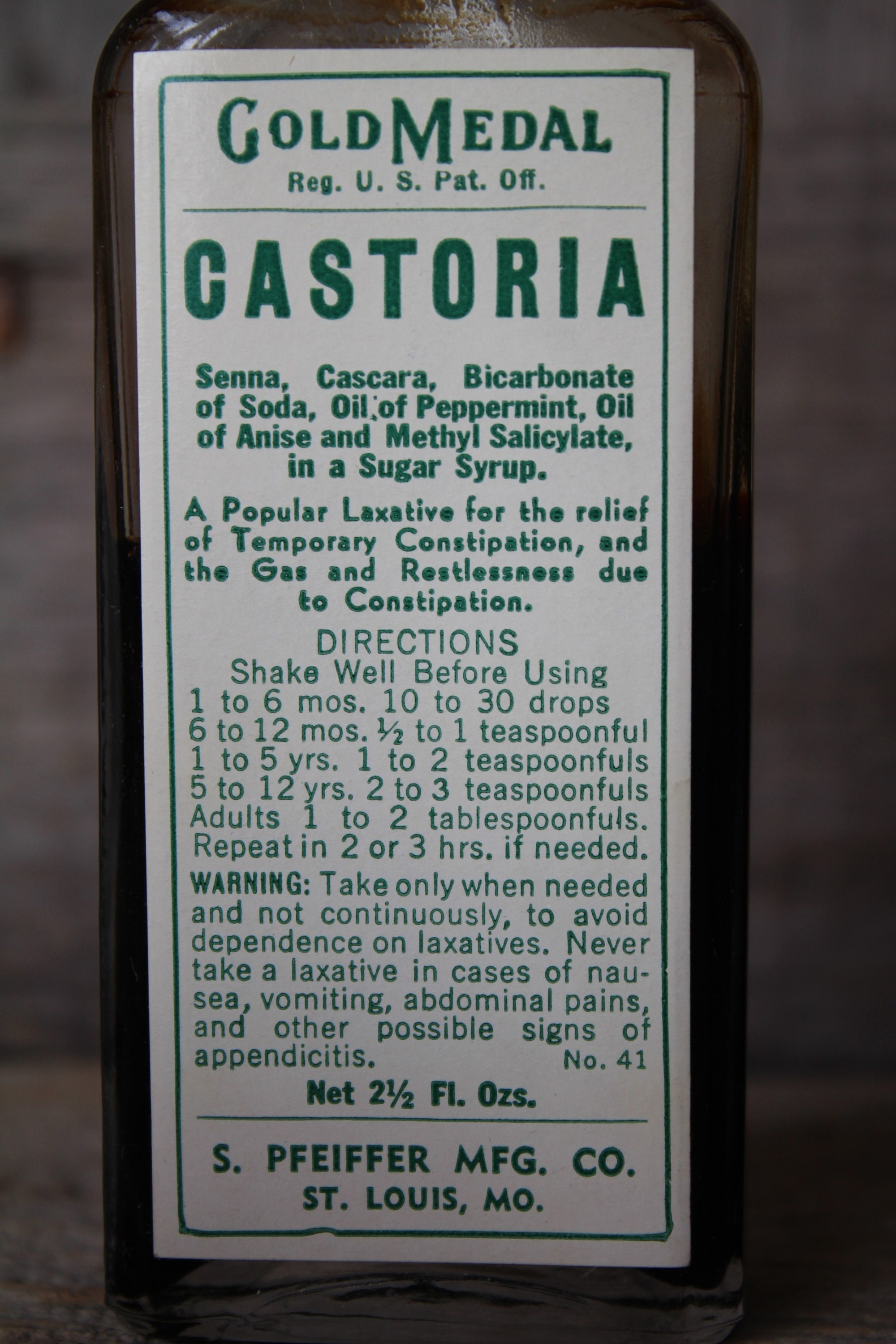 Two Antique Gold Medal Castoria Laxative Drug Store Medicine - Etsy UK