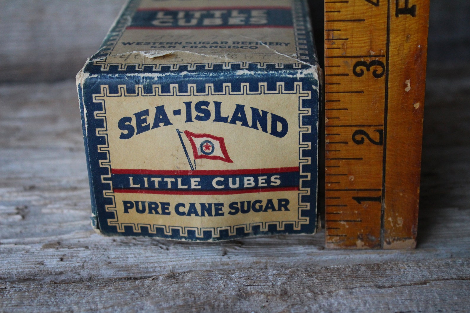 Rare Sea Island Pure Cane Sugar Cubes Box From Western Sugar - Etsy