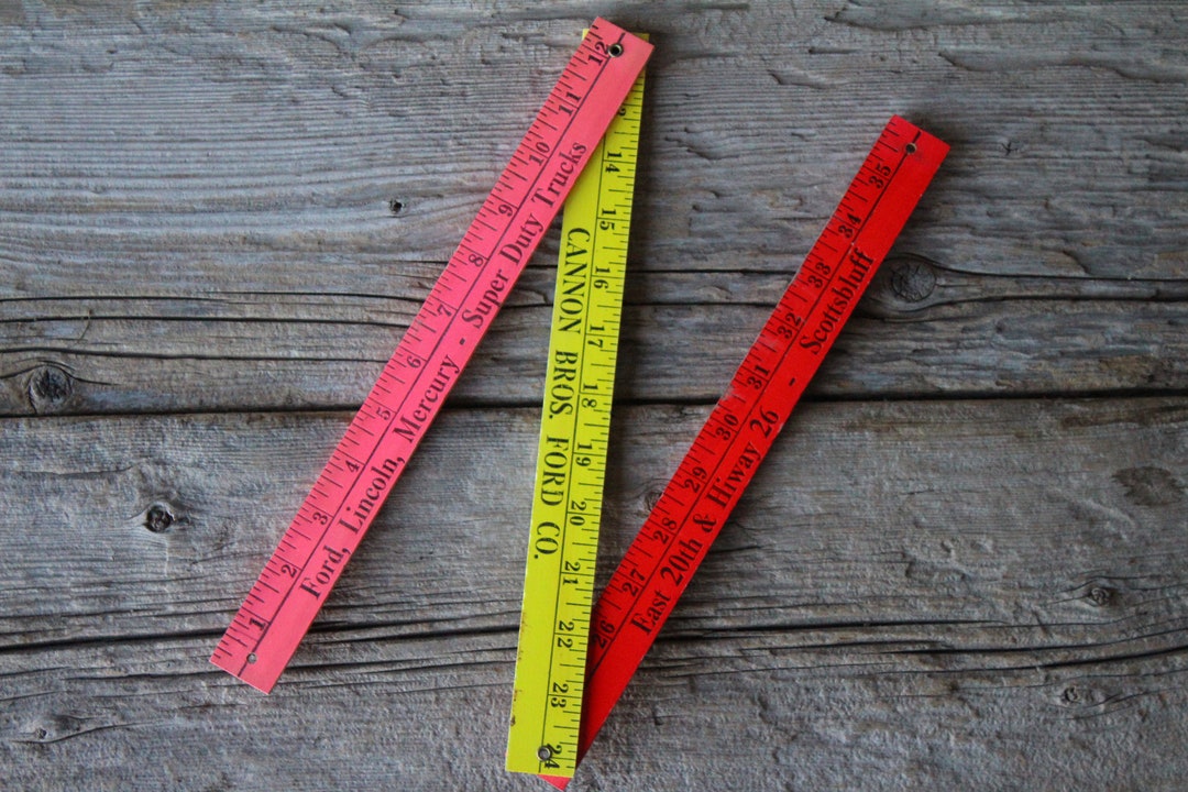 Vintage Tri Color Folding Advertising Ruler Yard Stick Cannon - Etsy