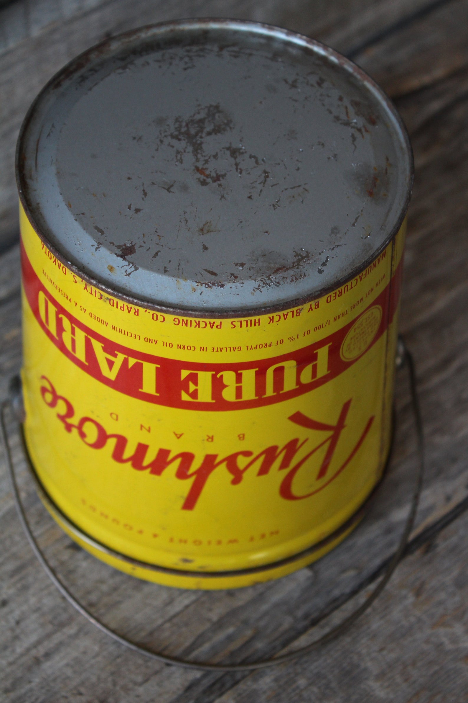 Rushmore Brand Pure Lard Tin From Black Hills Packing Company - Etsy