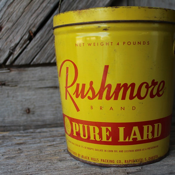 Lard Tin - Etsy