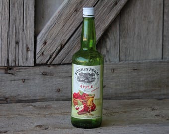 Boone's Farm Apple Wine Bottle Vintage Cheap Liquor Green Glass 1960s ...
