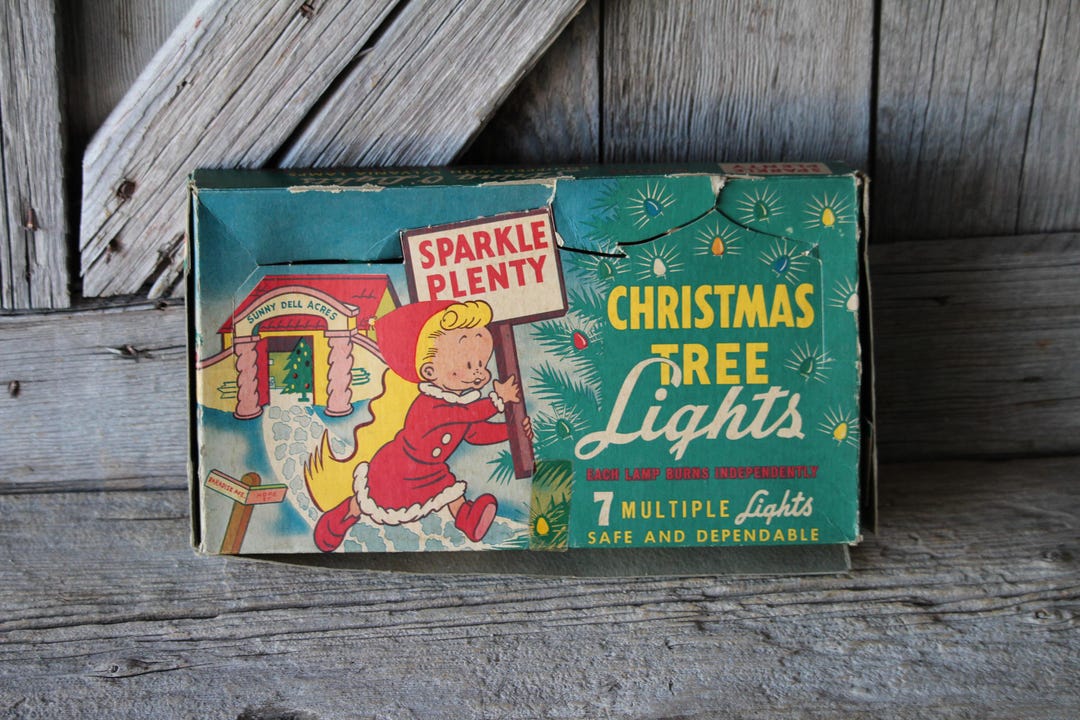 Rare Sparkle Plenty Holiday Christmas Tree Light Set Working Original ...