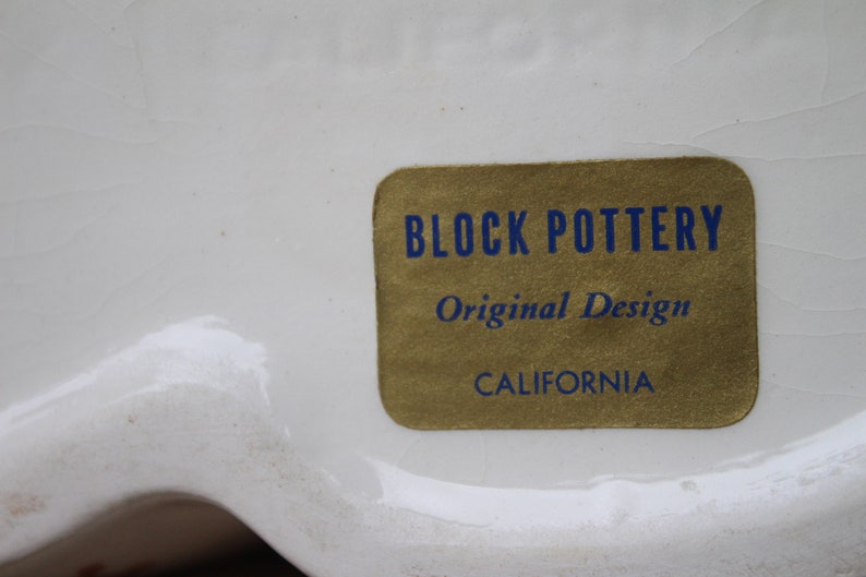 Rare Block California Pottery Cubist Modern Art Siamese Cat - Etsy