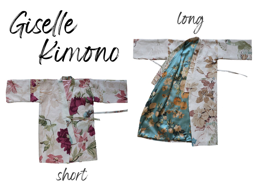 Giselle Kimono Robe PDF Sewing Pattern - Etsy