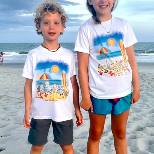 Beach Scene T Shirt - Etsy