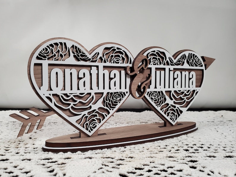 Valentines Day Split Monogram 3mm & 6mm Digital File - Etsy