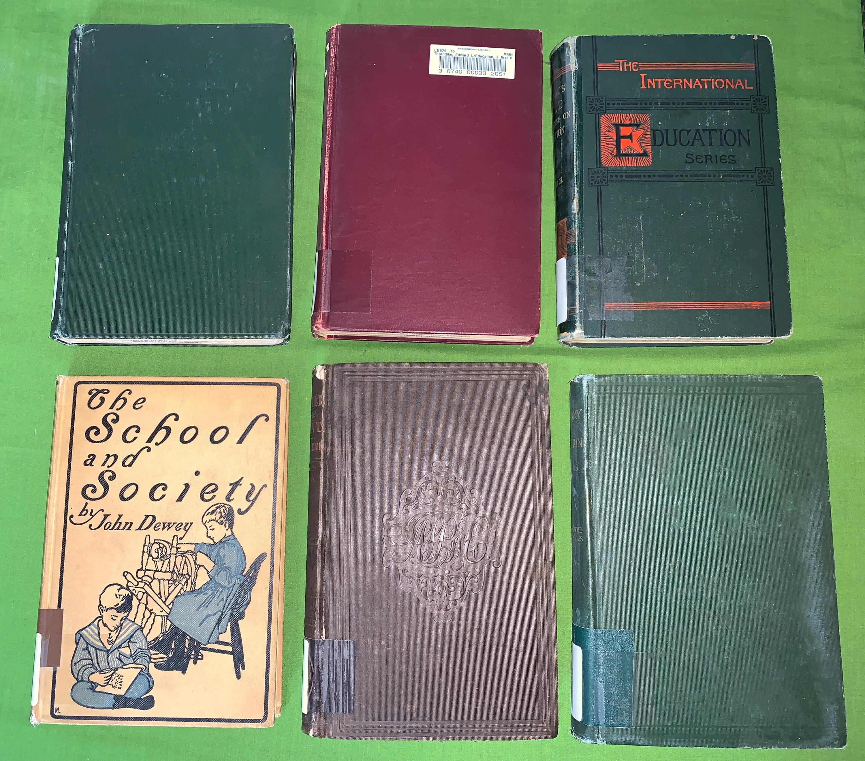 Antique EDUCATION Book Collection Library Lot of 25 1855 to 1957 ...