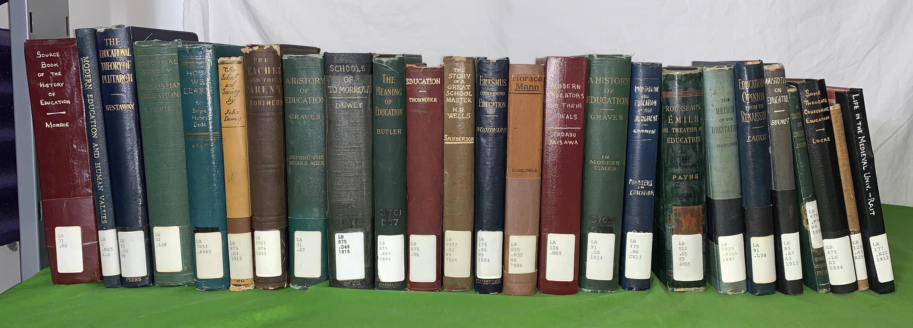 Antique EDUCATION Book Collection Library Lot of 25 1855 to 1957 ...
