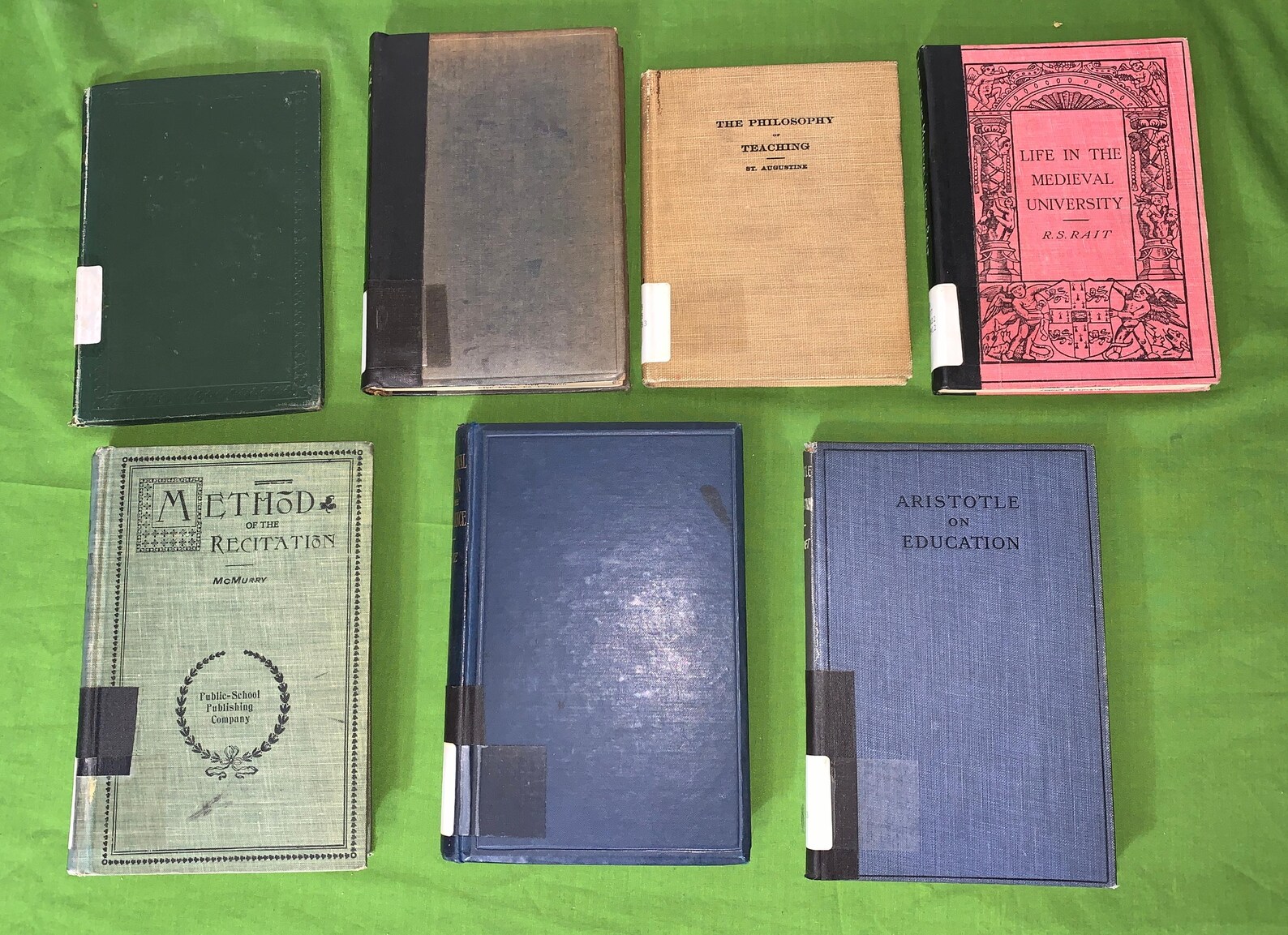 Antique EDUCATION Book Collection Library Lot of 25 1855 to 1957 ...