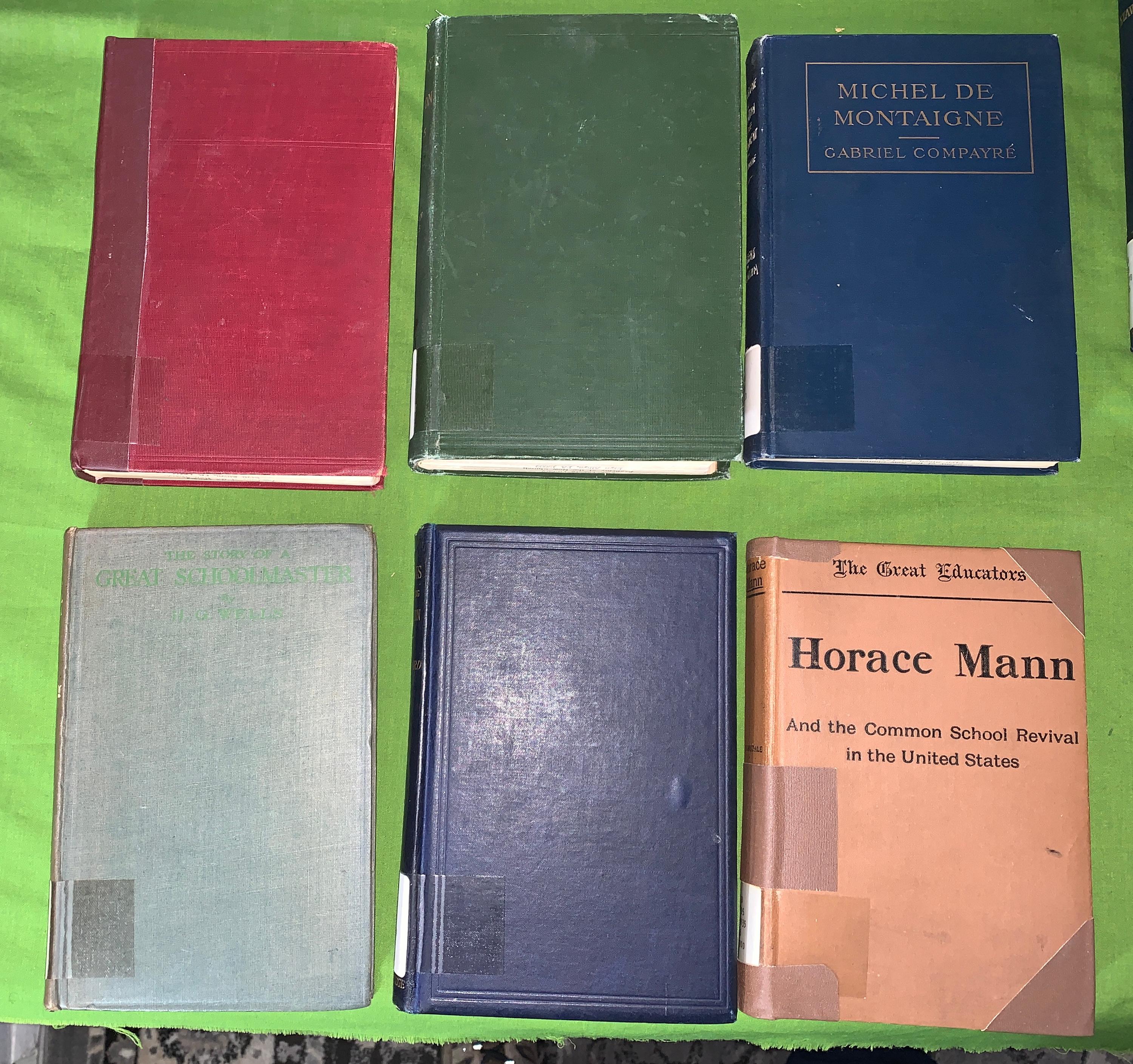 Antique EDUCATION Book Collection Library Lot of 25 1855 to 1957 ...