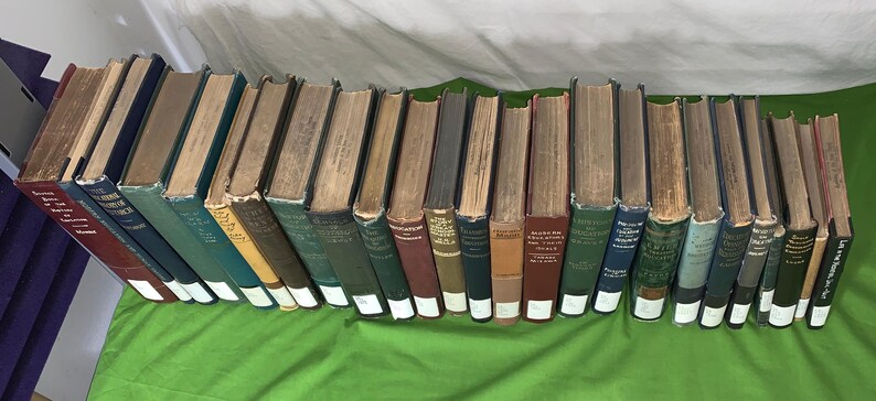 Antique EDUCATION Book Collection Library Lot of 25 1855 to 1957 ...