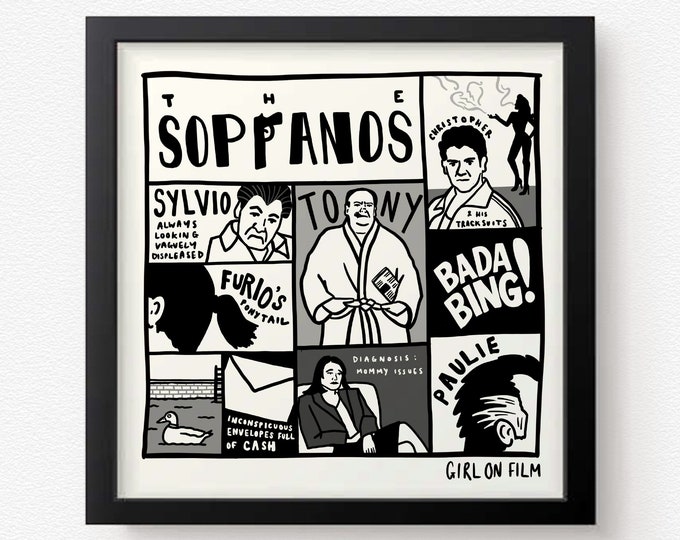 The Sopranos 8x8 Art Print - Etsy