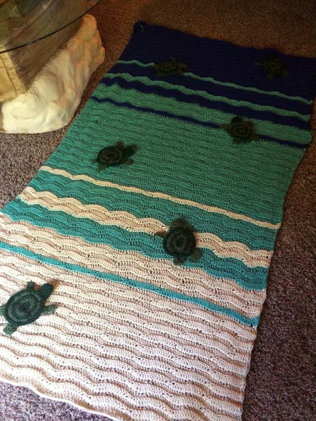 Sea Turtle Throw - Etsy