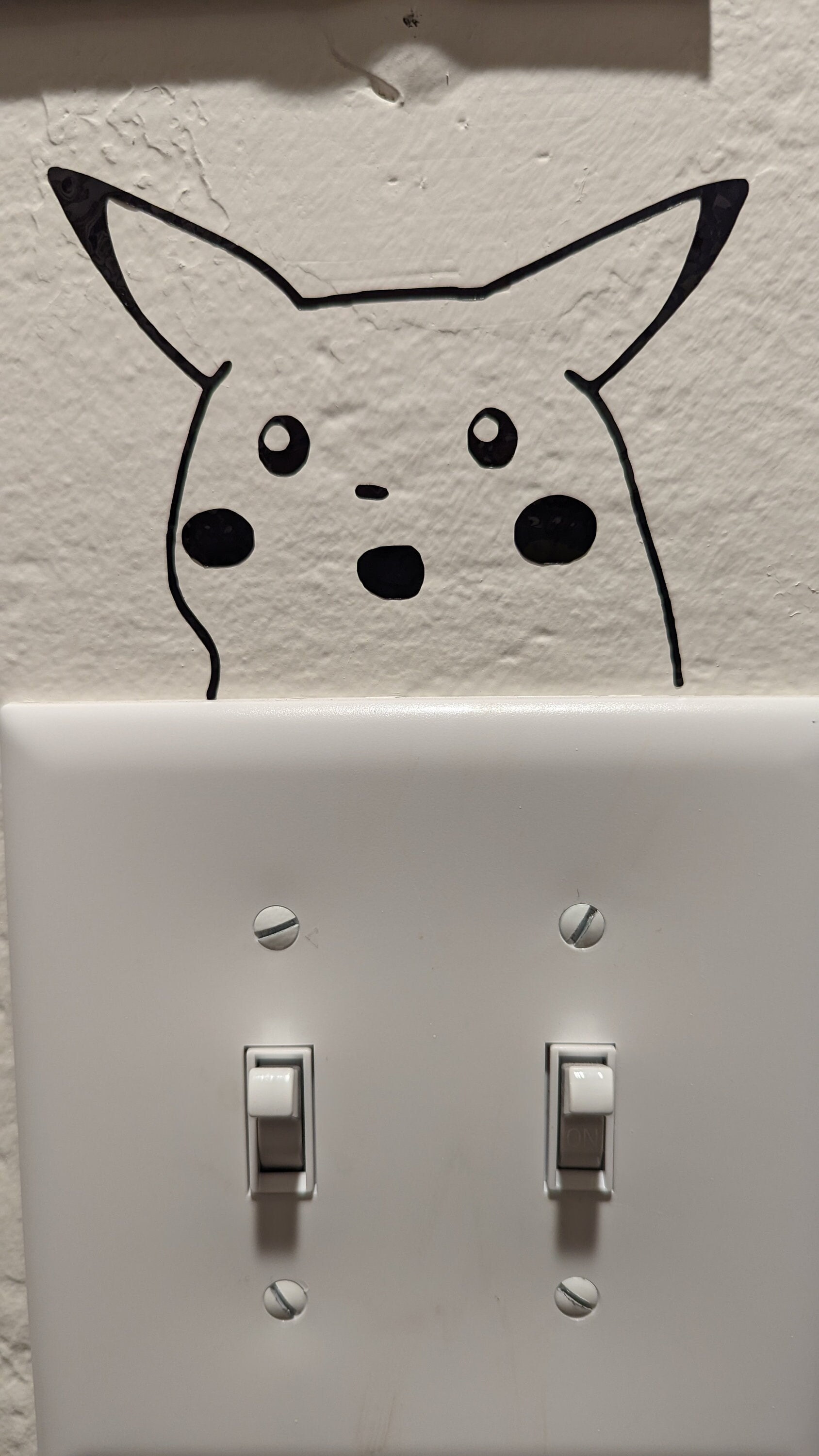 Shocked Pikachu Pokemon Meme Vinyl Decal - Etsy