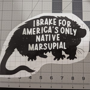 Possum Decal Opossum Marsupial Sticker - Etsy
