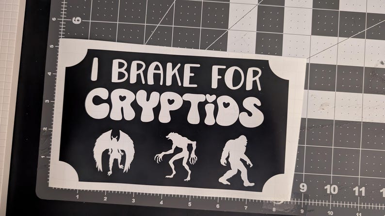 I BRAKE FOR CRYPTIDS Decal Sticker - Etsy
