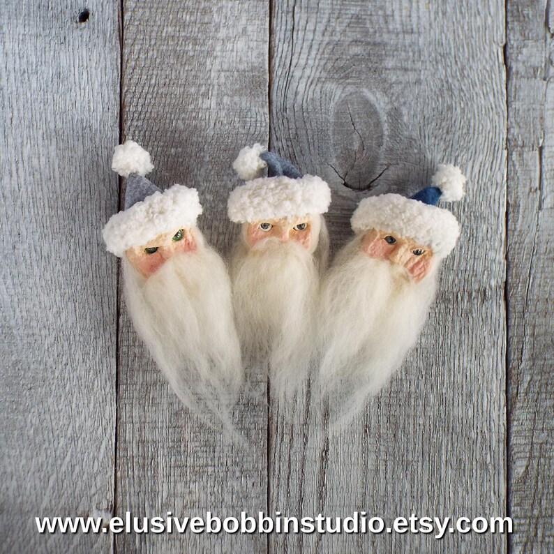 OOAK Applehead Doll Santa Christmas Ornament / Winter Wizard / - Etsy