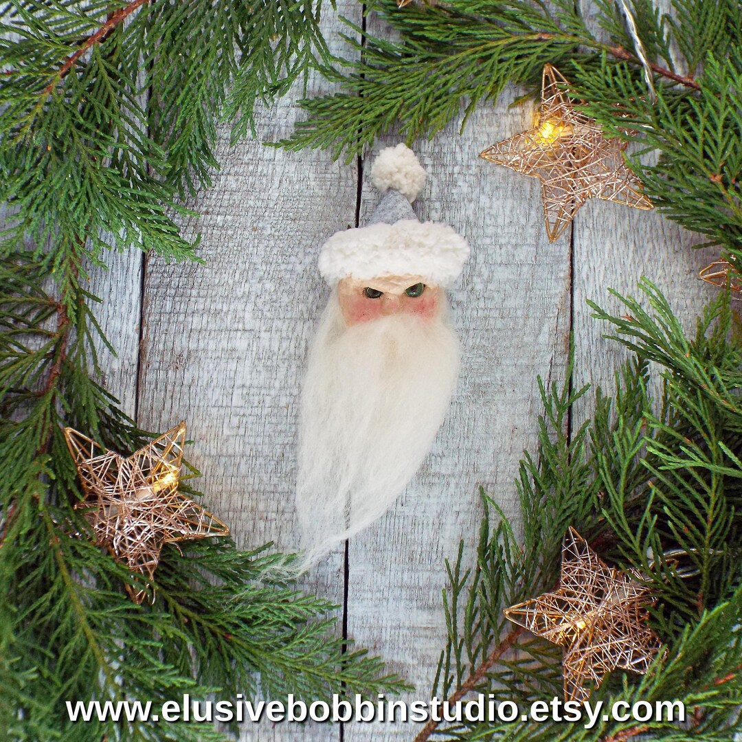 OOAK Applehead Doll Santa Christmas Ornament / Winter Wizard / - Etsy