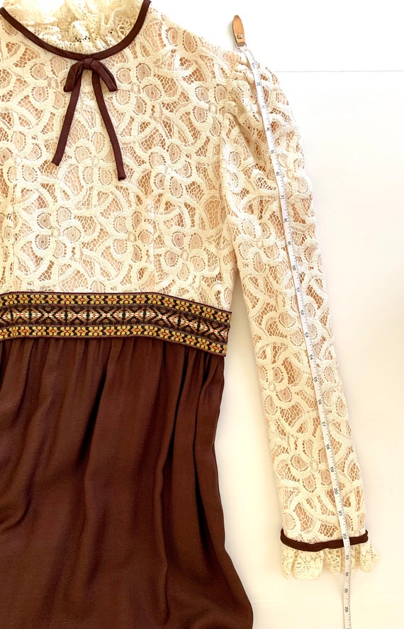 Vintage Lorrie Deb 1970's Rare Victorian Cream Lace D… - Gem
