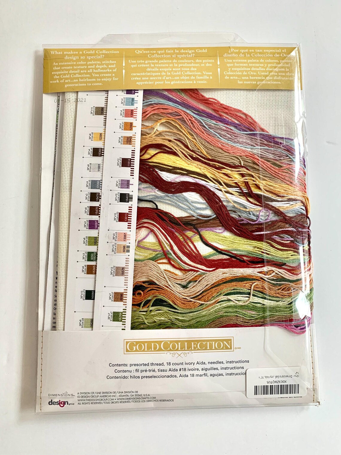 Dimensions Gold Collection Counted Cross Stitch Kit, Summer Bouquet, 18 ...