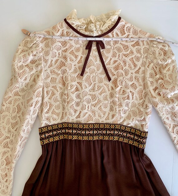 Vintage Lorrie Deb 1970's Rare Victorian Cream Lace D… - Gem
