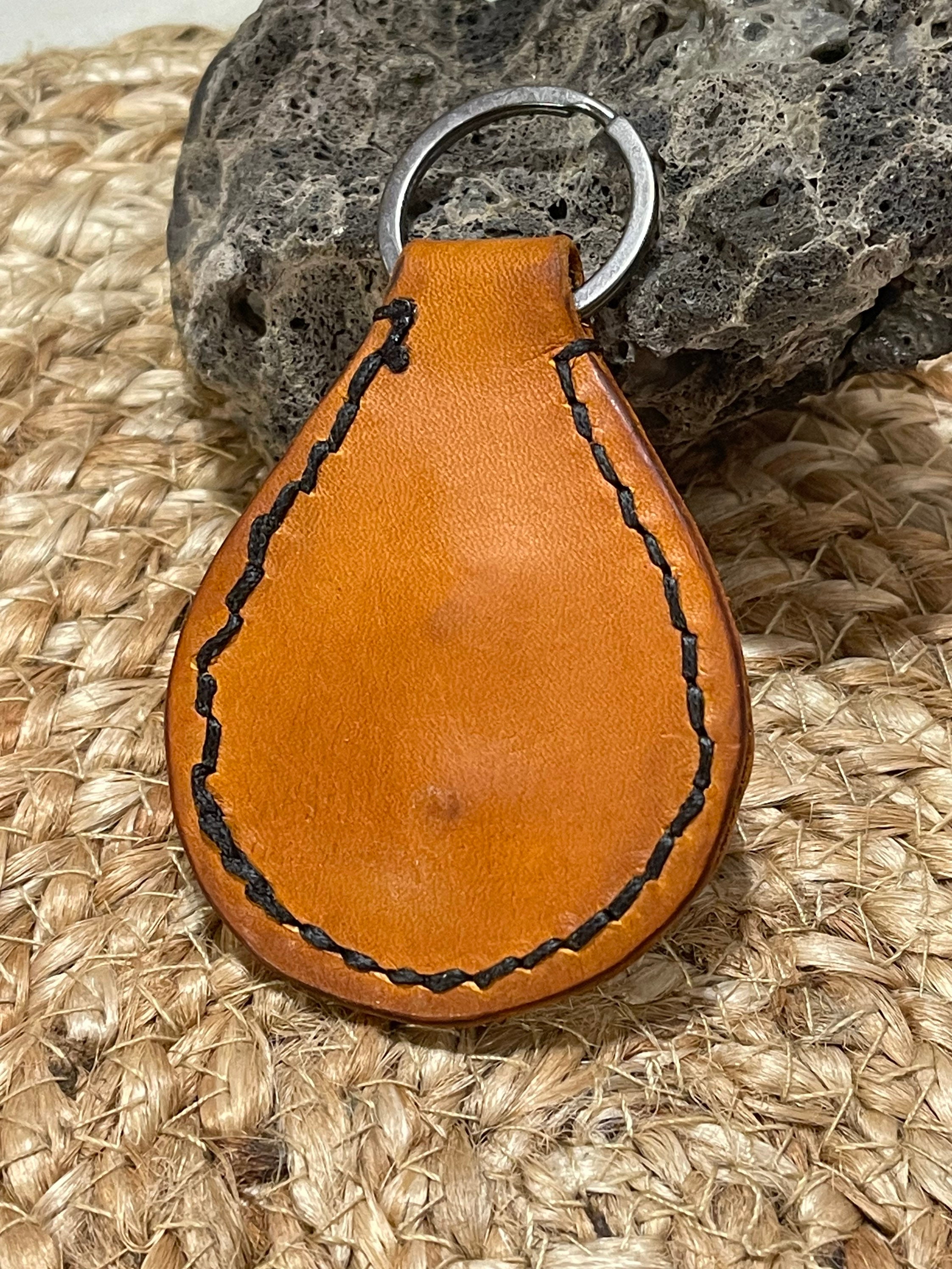 Handcrafted Leather Anchor Key Chain or Purse Charm - Etsy