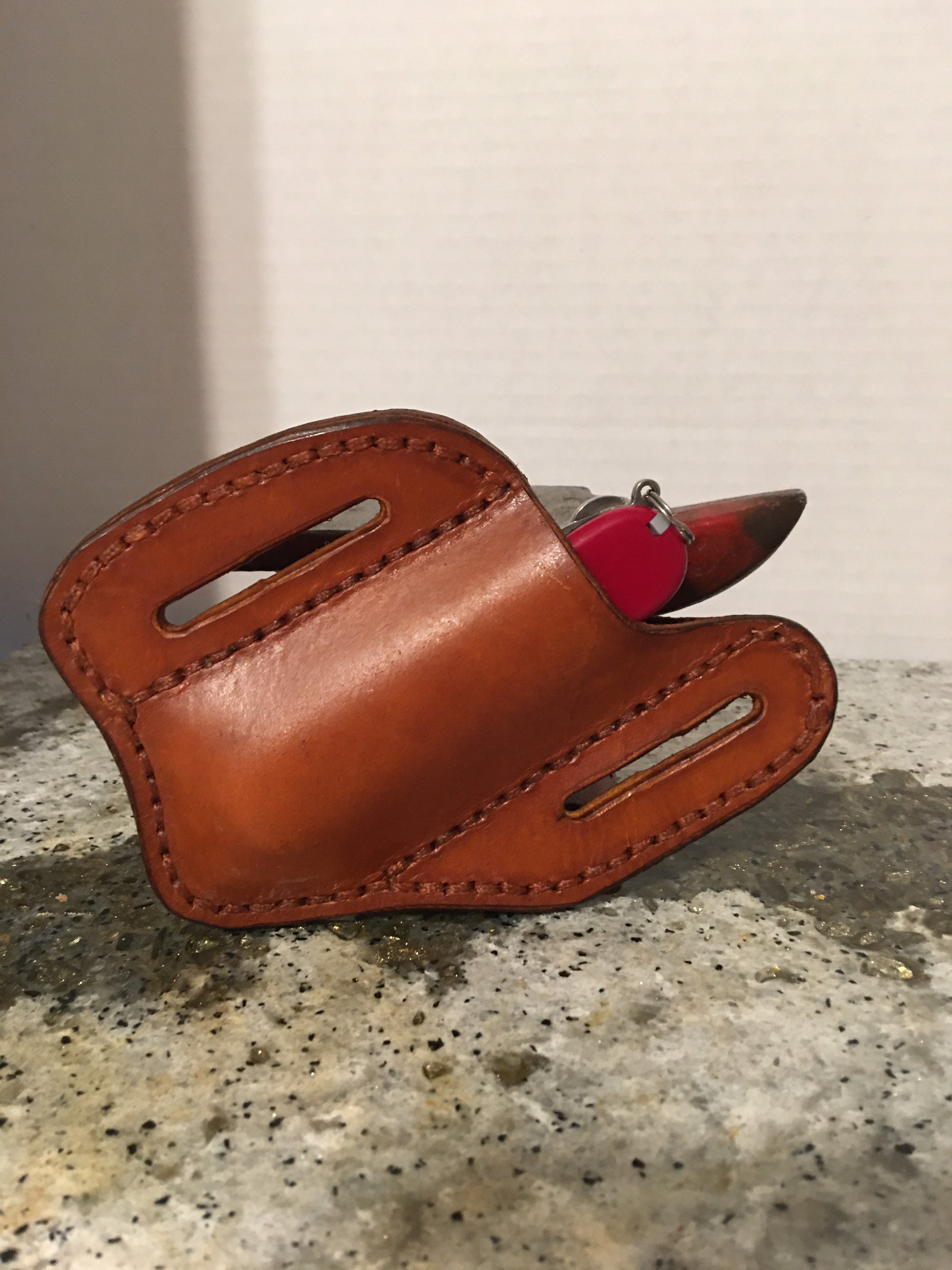 Leather Pocket Knife Sheath for Large Pocket Knife - Etsy