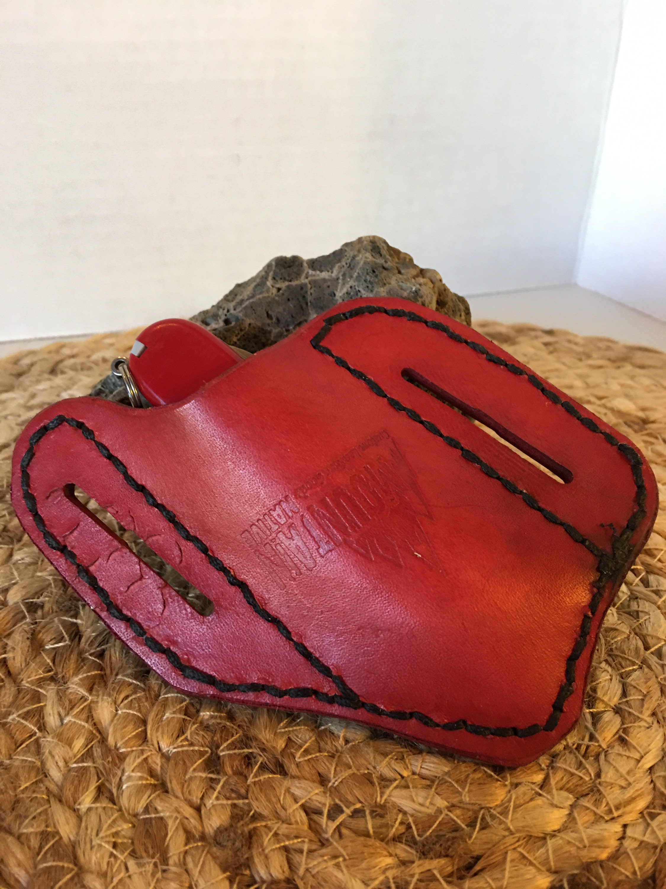 Leather Pocket Knife Sheath for Large Pocket Knife - Etsy