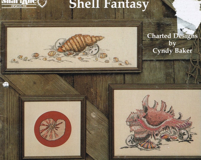 Sea Shell Fantasy Cross Stitch Patterns Shari Ane Designs Inc Beach ...