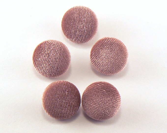 3/4 Dusty Rose Velvet Fabric Covered Shank Buttons - Etsy