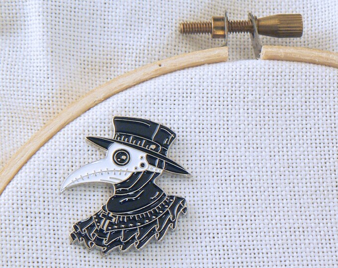 Plague Doctor Magnetic Enamel Needle Minder for Cross Stitch or ...