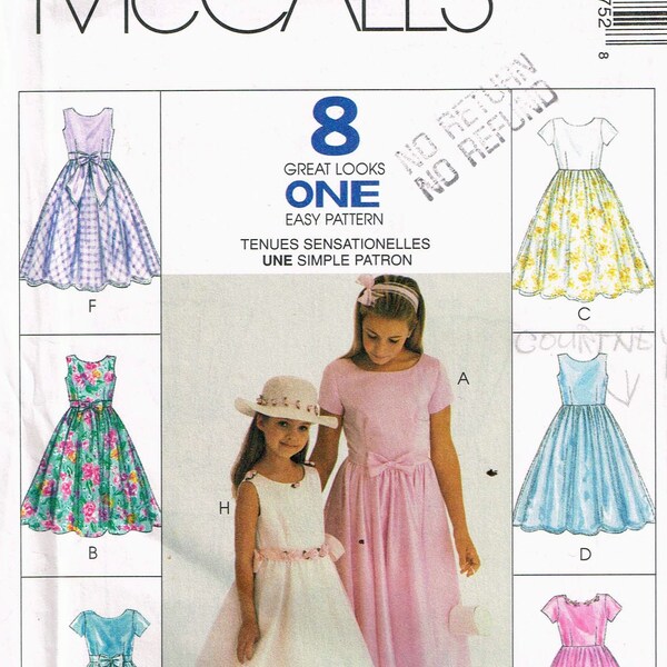 V Back Dress Flower Girl Pattern - Etsy