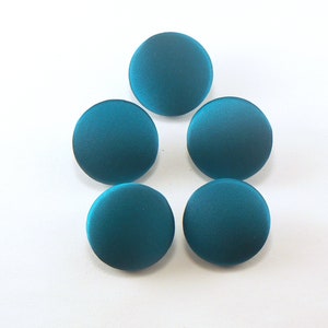 1" Teal Green Satin Fabric Covered Shank Sewing Buttons - Etsy