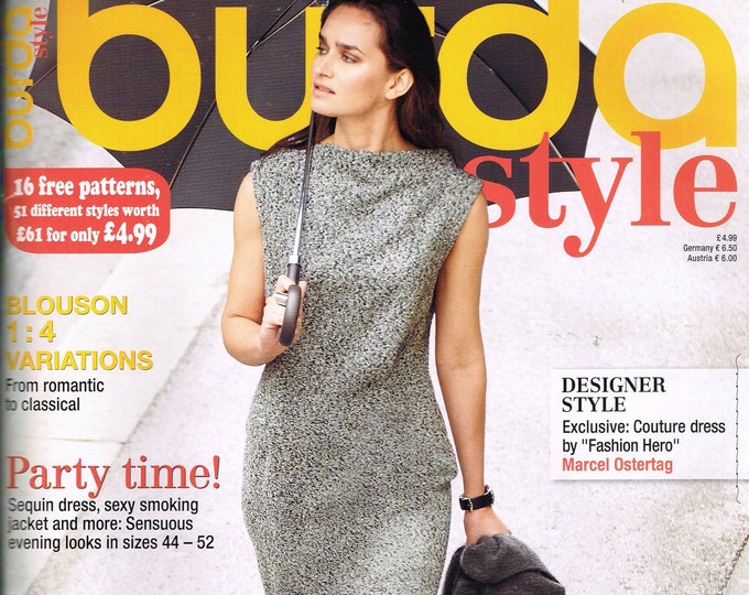 October 2015 Burda Style Sewing Pattern Magazine English Language - Etsy
