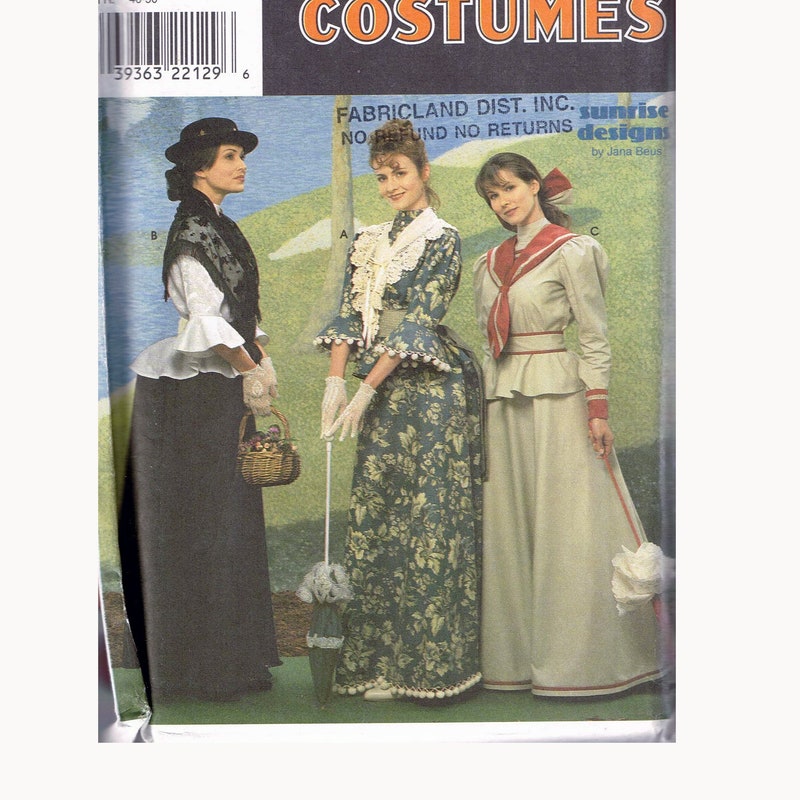Edwardian Dress Pattern - Etsy