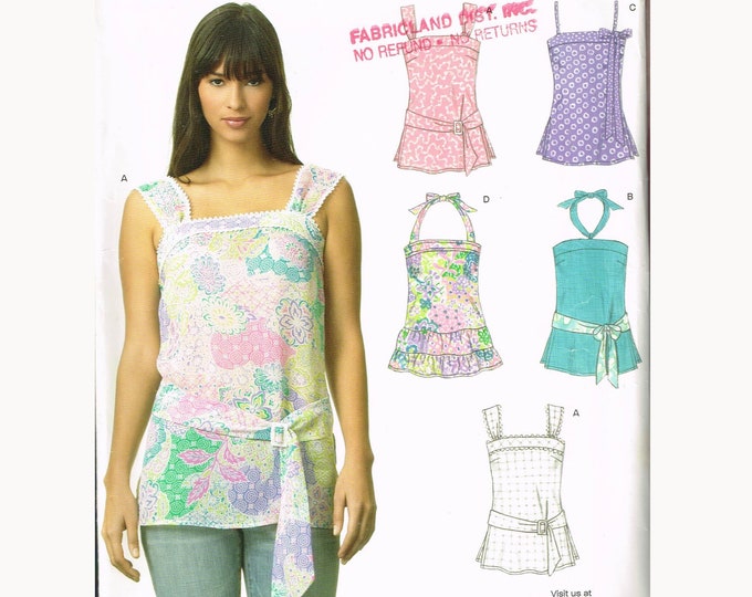 Size 6-16 Misses' Camisole Top With Belt Sewing Pattern - New Look 6679 ...