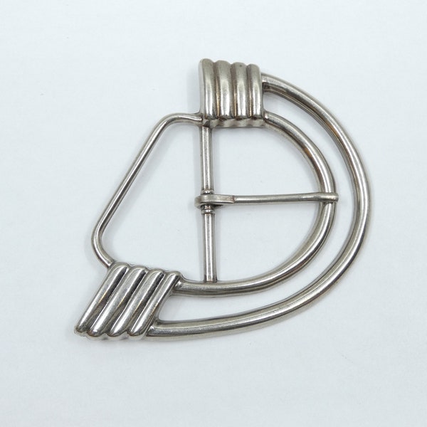 Art Deco Silver Belt Buckle - Etsy