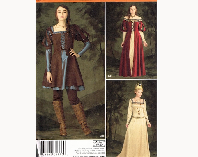 Simplicity 3723 Misses' Historical Costumes Sewing Pattern 4 Styles ...