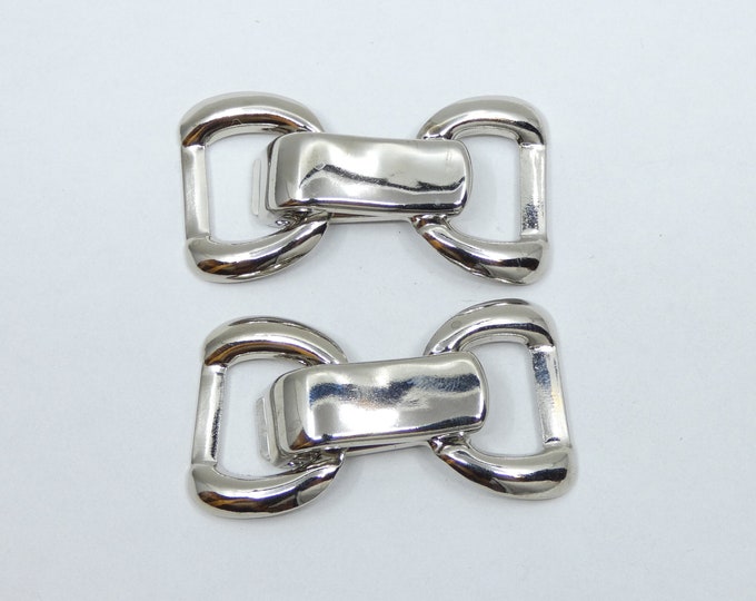 2 Two Piece Metal Clasp Buckle for Sweaters or Coats Made in Germany - Etsy