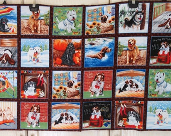 Dog fabric panels | Etsy