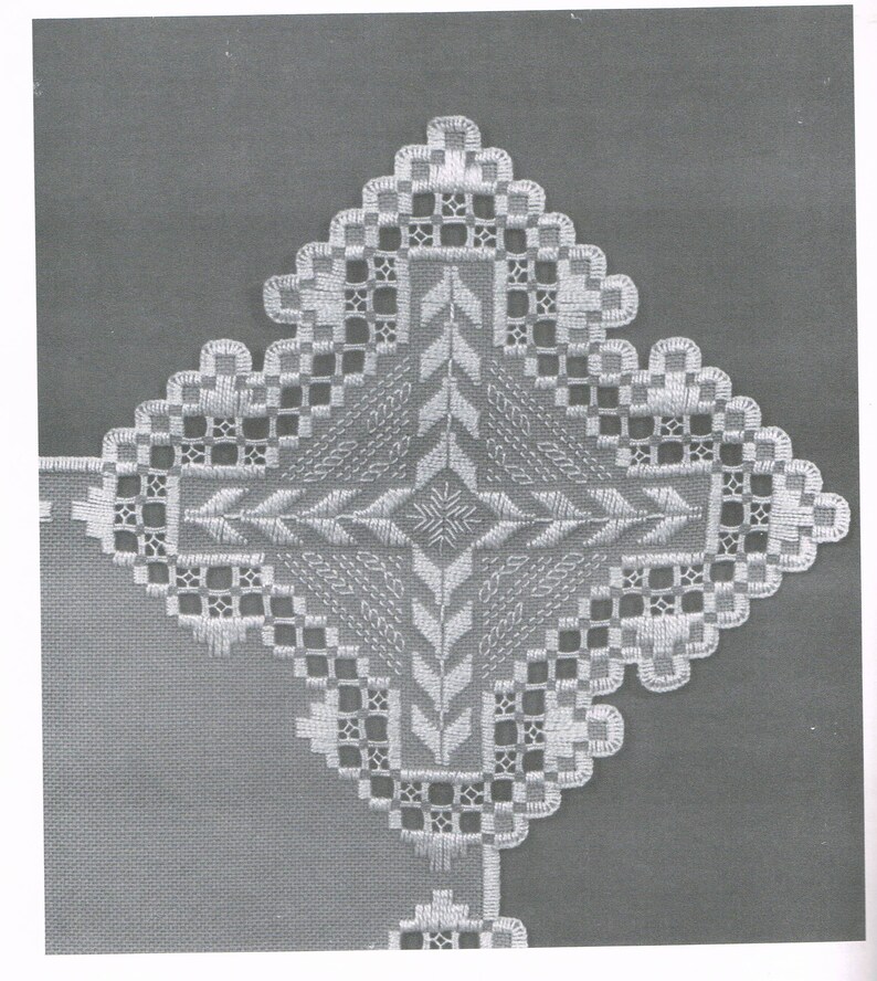 Hardanger Doily Cross Stitch Patterns Danish Embroidery | Etsy