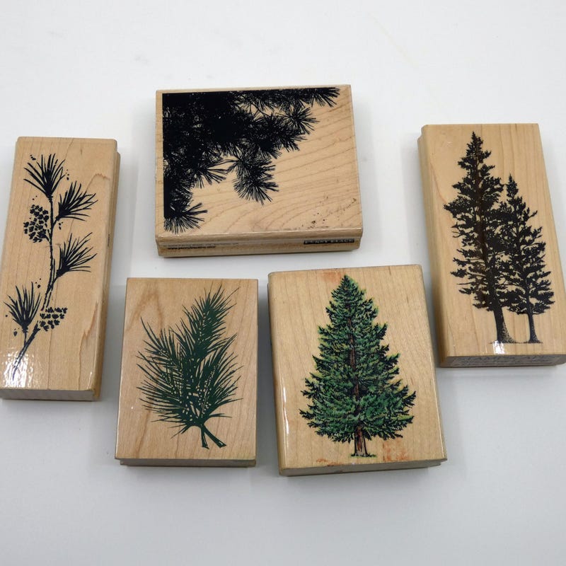 Tree Rubber Stamp - Etsy