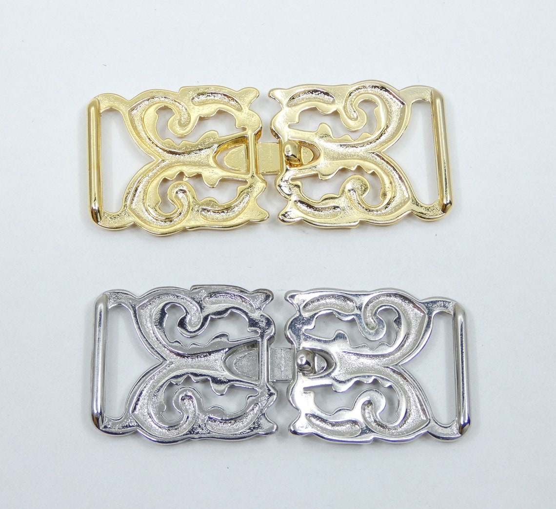 3/4" Filigree 2 Piece Interlocking Buckle for Elastic Webbing - Etsy