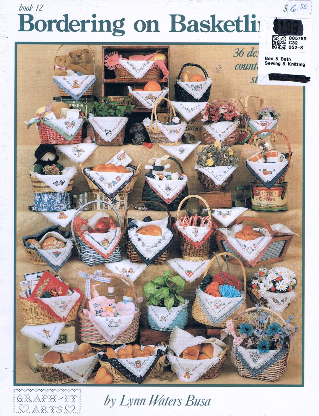 Bread Cloths Counted Cross Stitch Patterns Bordering on Basket Liners ...