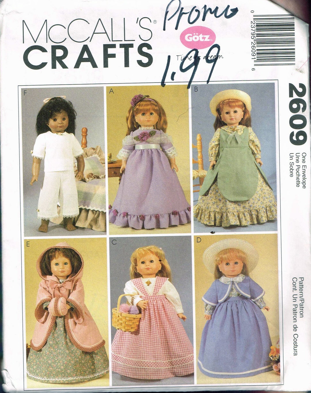 18 Tall Doll Victorian Dresses or Pajamas Sewing Pattern - Etsy
