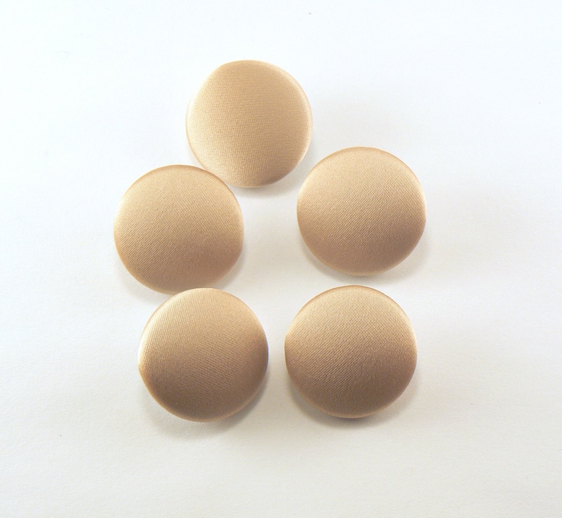 1 Gold Satin Fabric Covered Shank Buttons - Etsy
